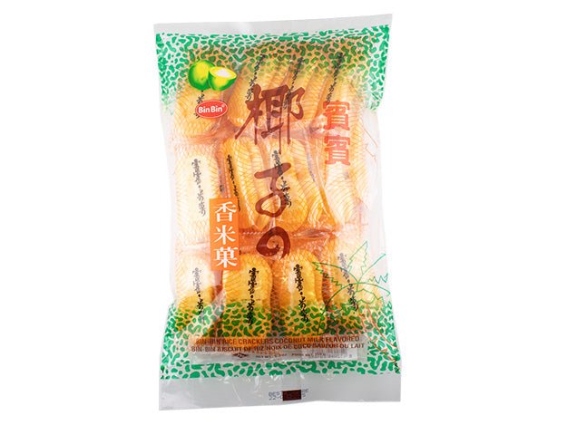 Bin Bin Rice Crackers with Coconut Flavor 150g – RamenHeaven