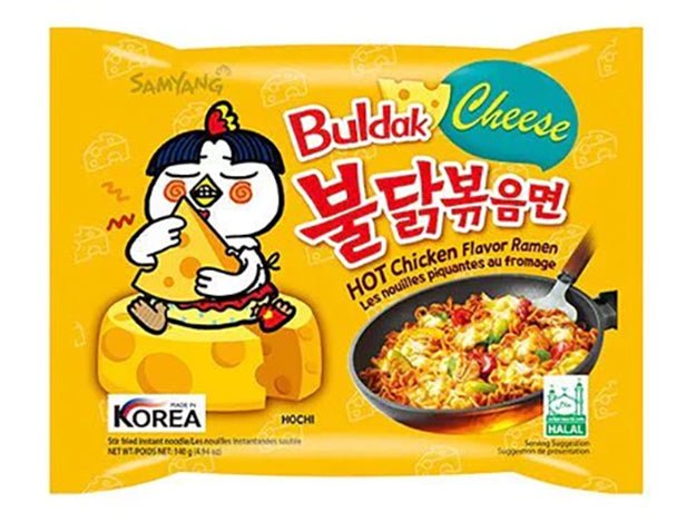 Samyang Buldak Ost Ramen Nudler Varm Kylling 140g – RamenHeaven